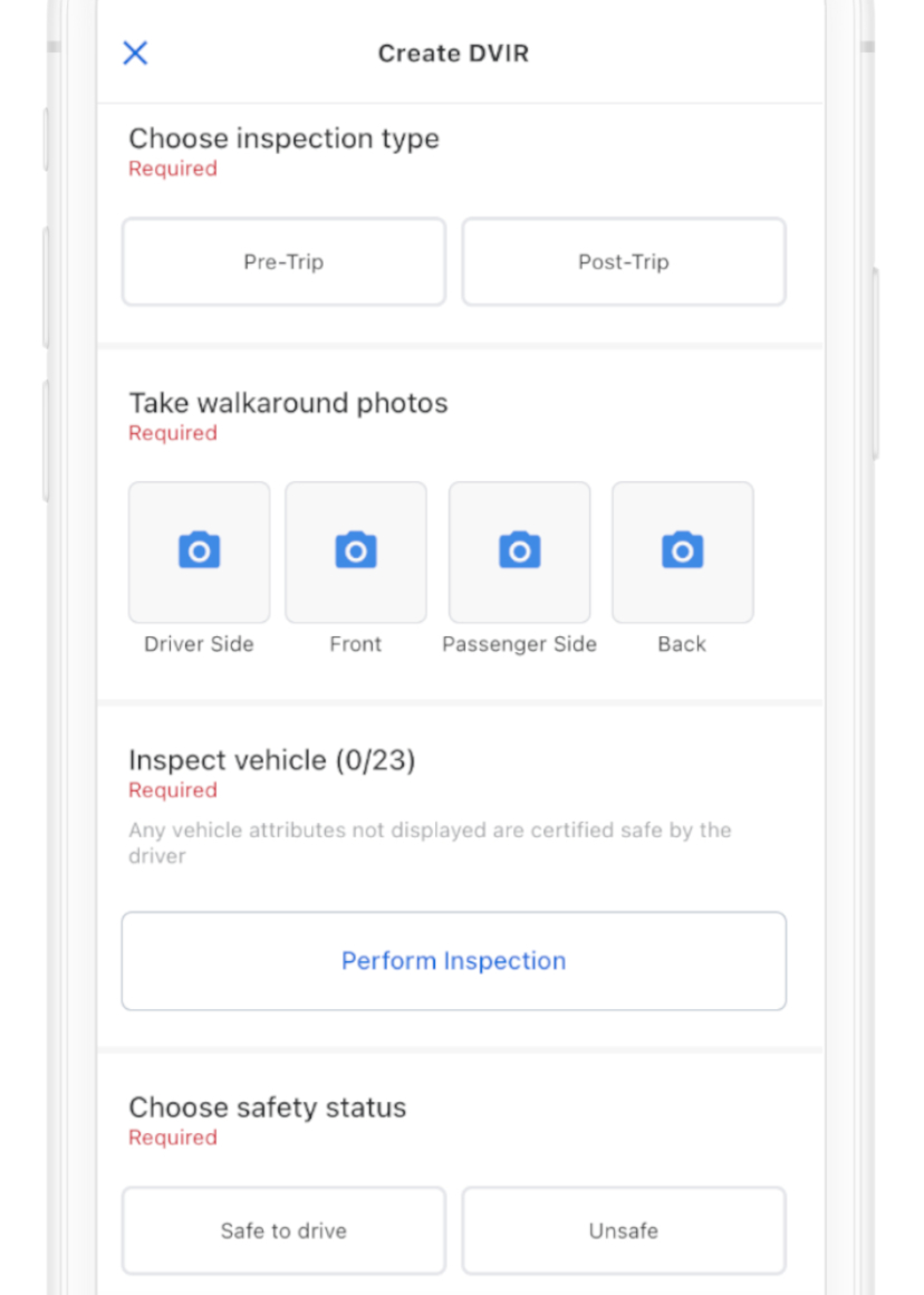 Samsara ELD - How to complete Pre-Trip Inspections